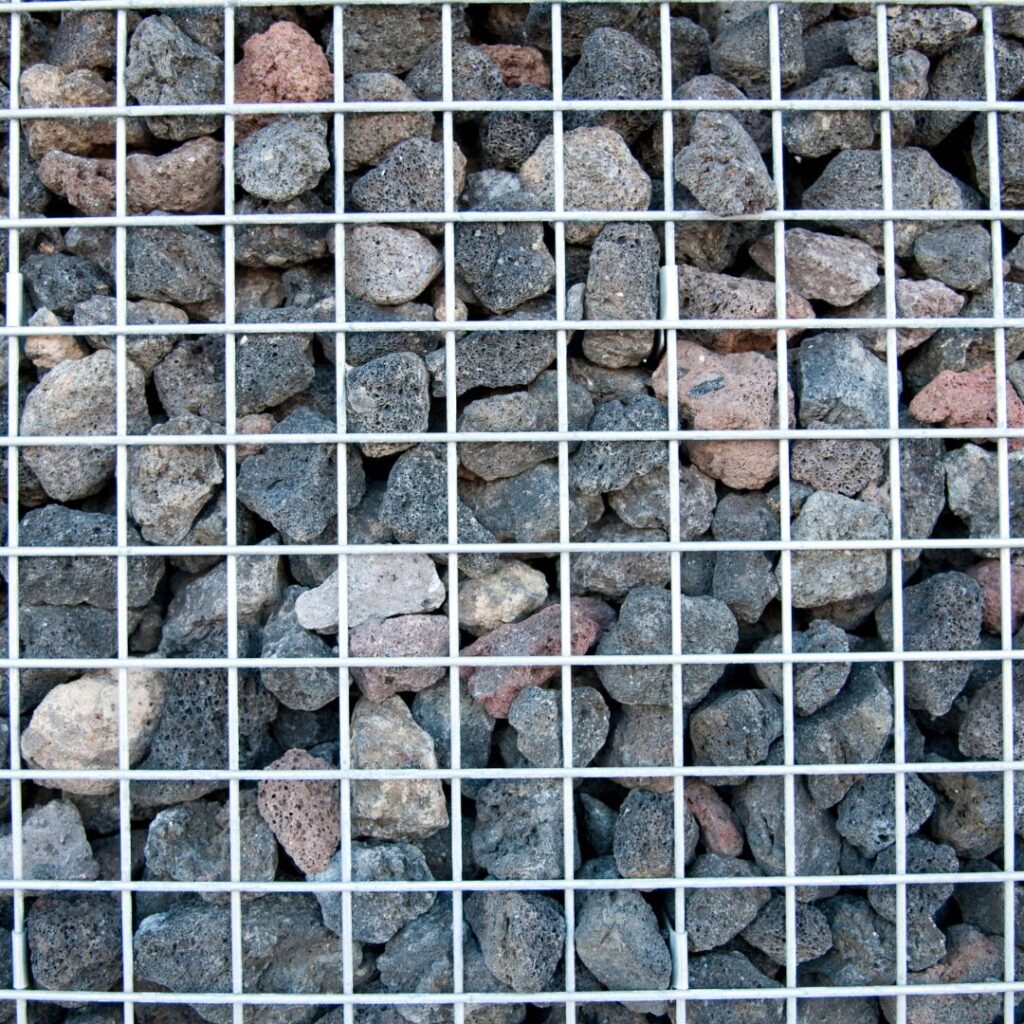 Voorgevulde steenkorf - ECCOfence PRO 150 Lava - Voorgevulde steenkorf